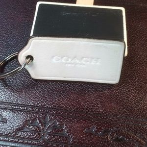 Coach | Other | Coach White Leather Keychain | Poshmark